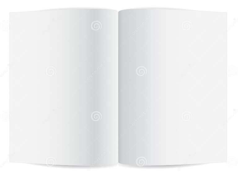 Blank pages inside of book stock vector. Illustration of backdrop ...