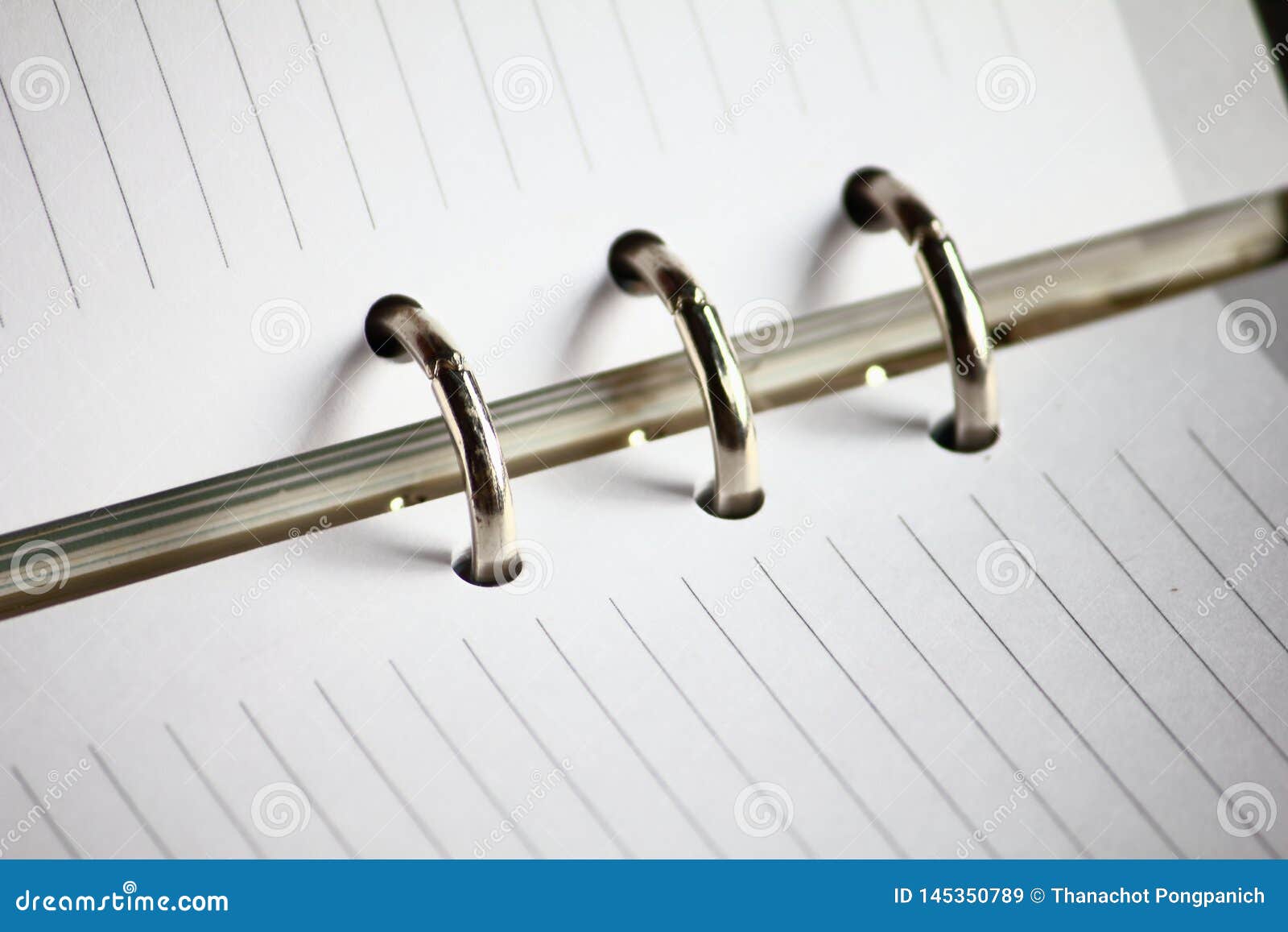 Blank Pages with Lines of Open Notebook Diary Stock Image - Image of ...