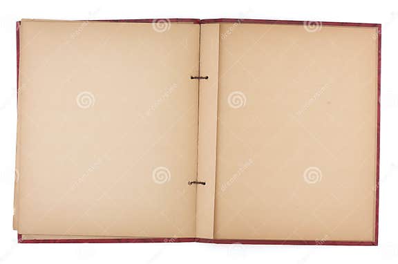 Blank Pages of an Old Scrap Book Stock Image - Image of object, texture ...