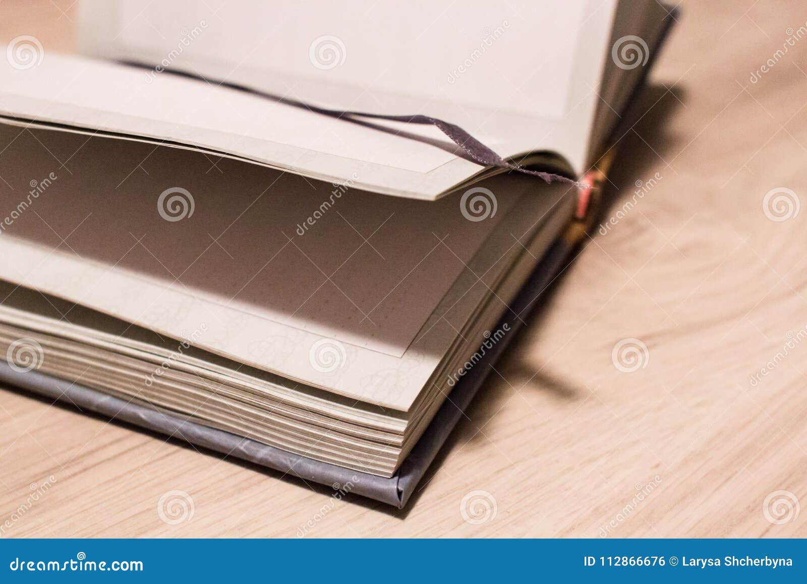 Blank Pages in an Open Notepad Close-up Stock Photo - Image of isolated ...