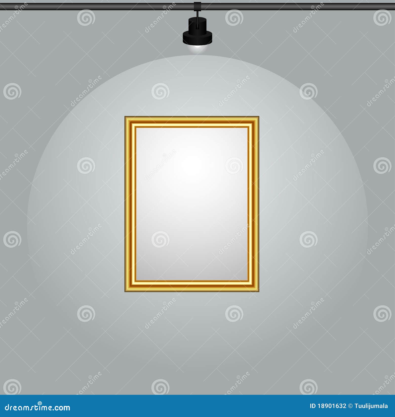 Blank painting frame stock vector. Illustration of available - 18901632