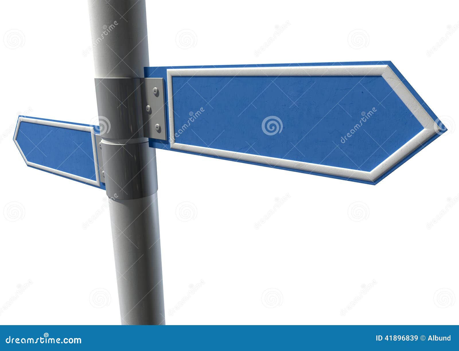 Blank Pair Pointing Signs stock image. Image of sign - 41896839