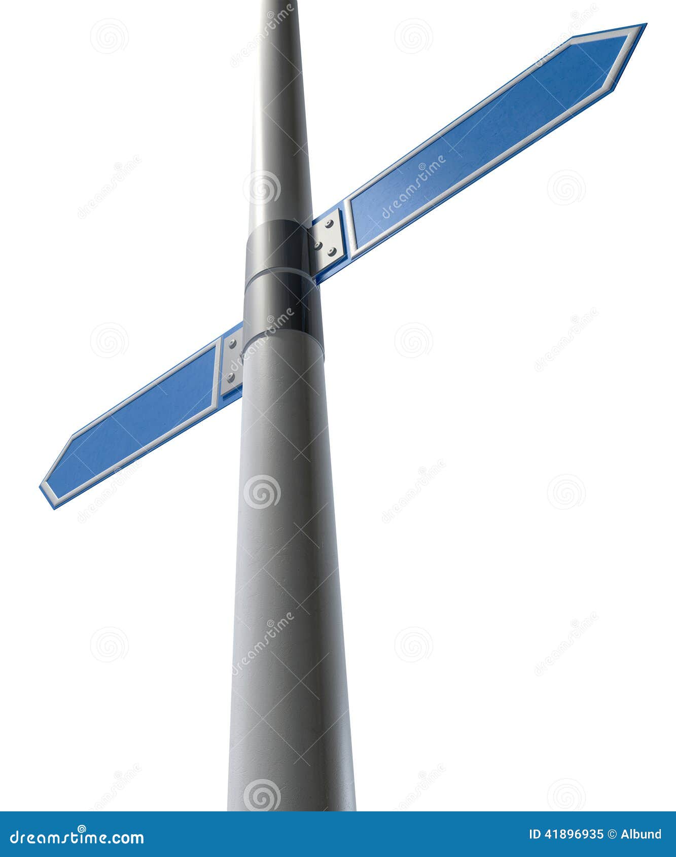 Blank Pair Pointing Signs stock image. Image of highway - 41896935