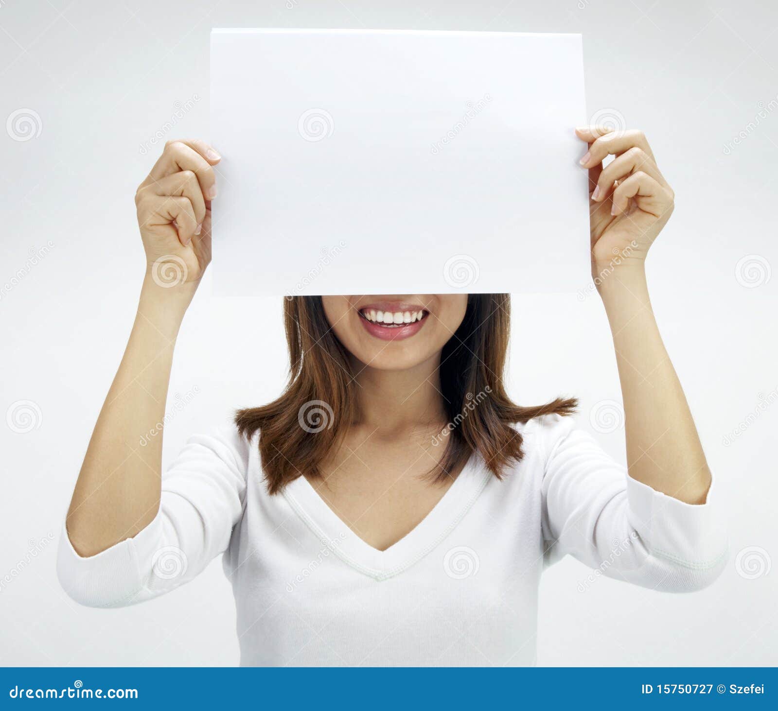 Blank Paper for Advertisment Stock Image - Image of board, announcement ...