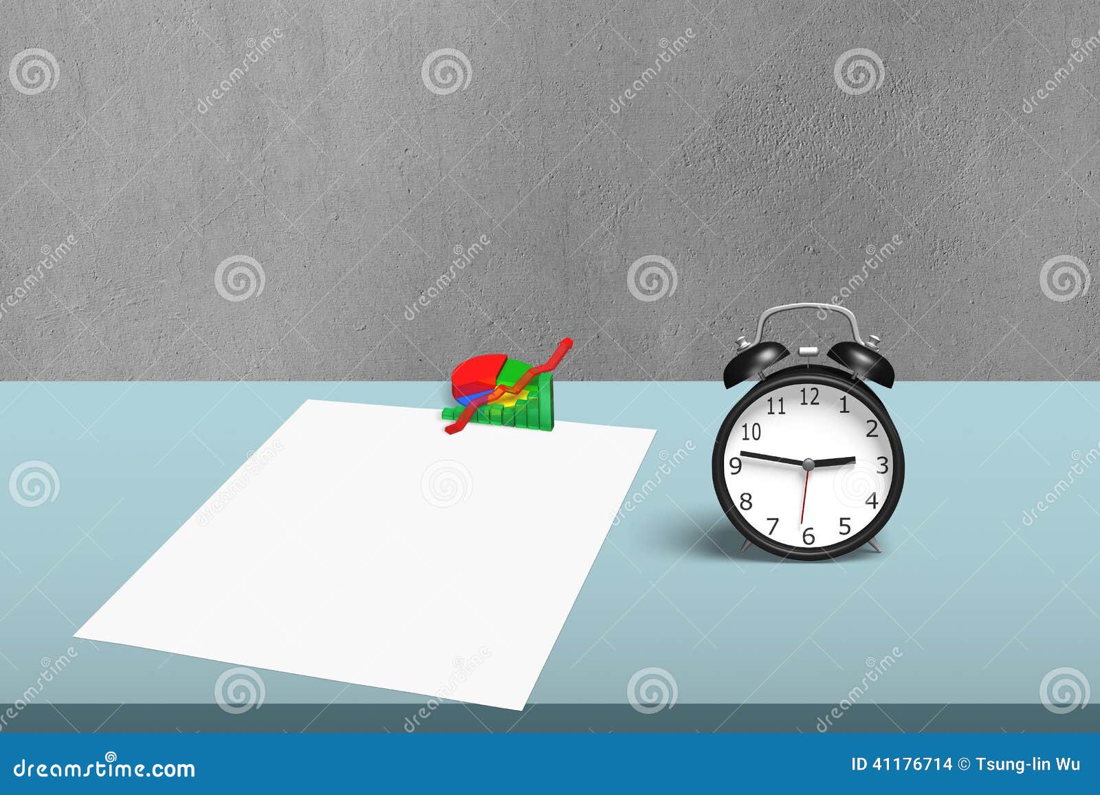 Paper Cut Of Red Alarm Bell With Blue Signal Is Alert Symbol Royalty ...