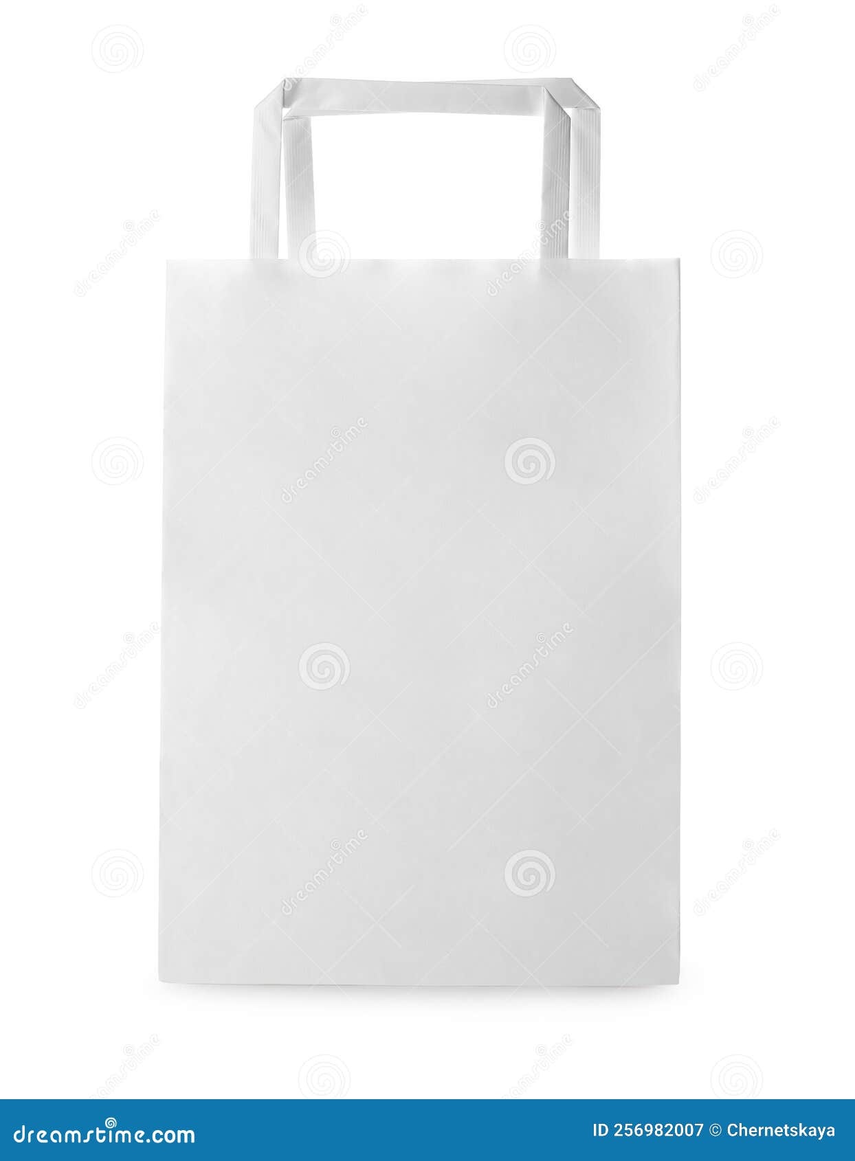 Blank Paper Bag on White Background. Space for Design Stock Image ...