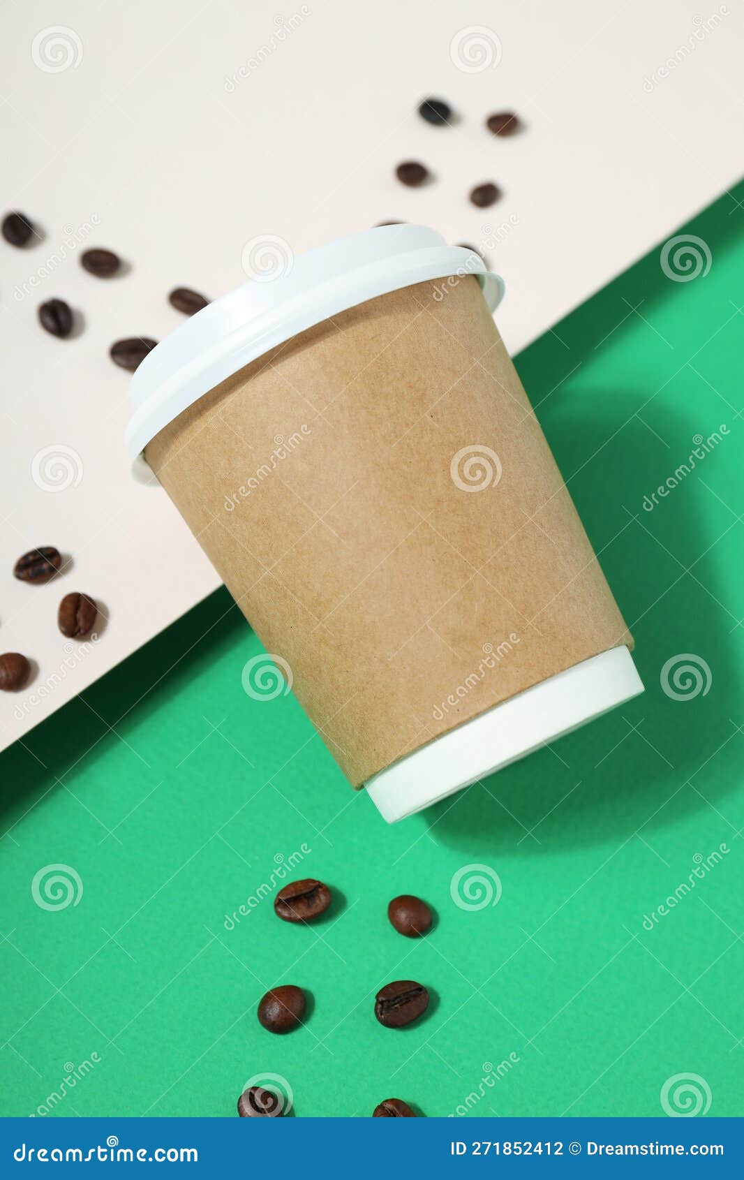 Blank Paper Cup, Composition for Delivery and Take Away Concept Stock ...