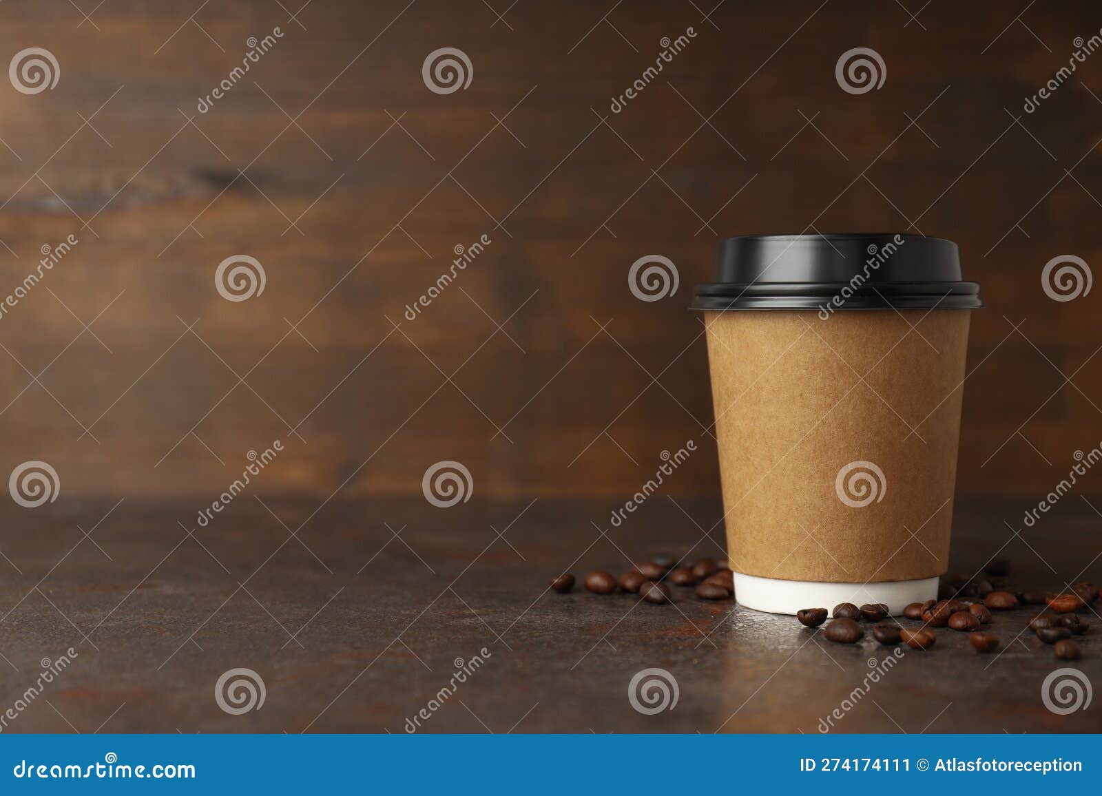 Blank Paper Cup, Composition for Delivery and Take Away Concept, Space ...