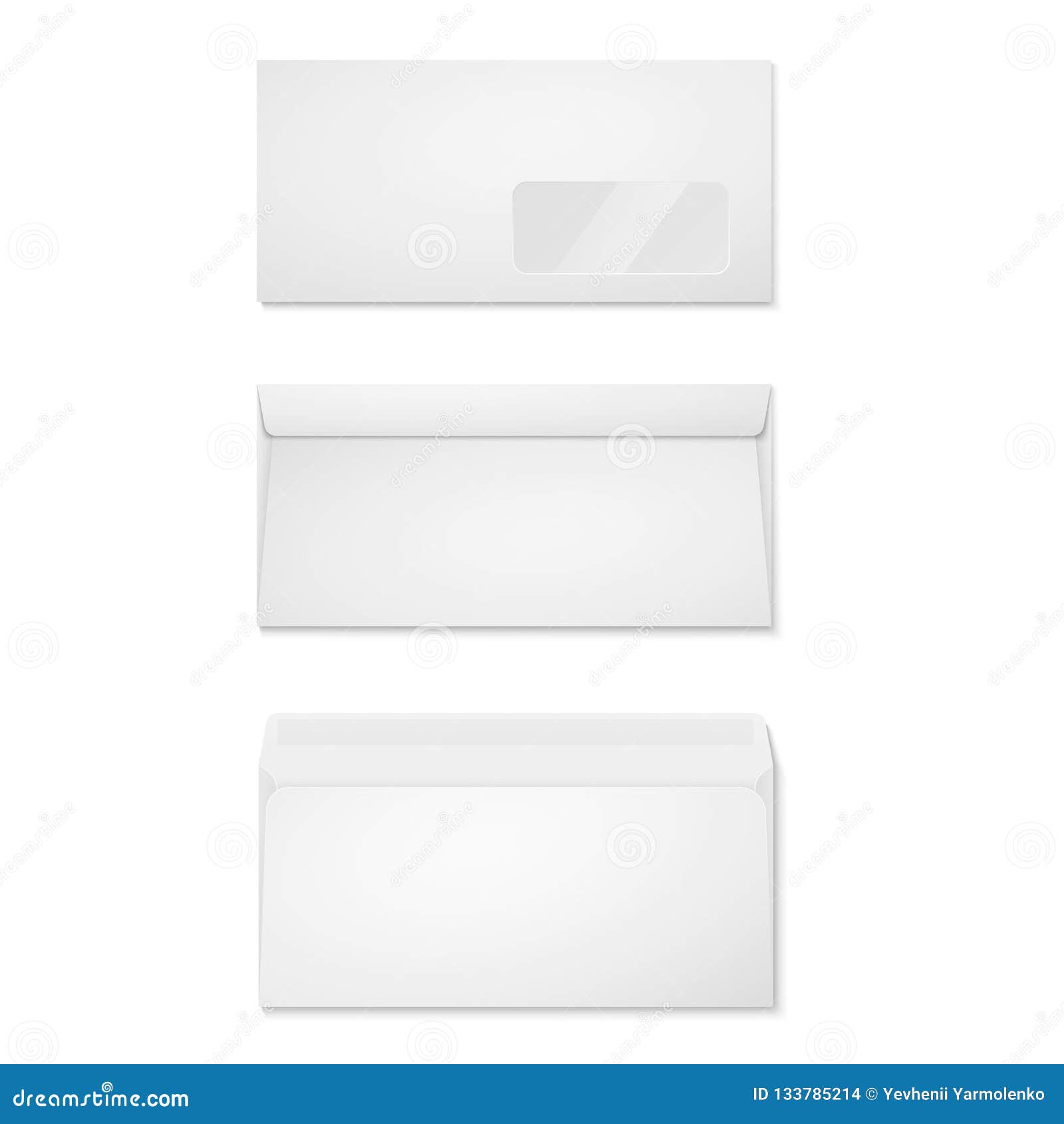 Real Blank Envelope Front And Back