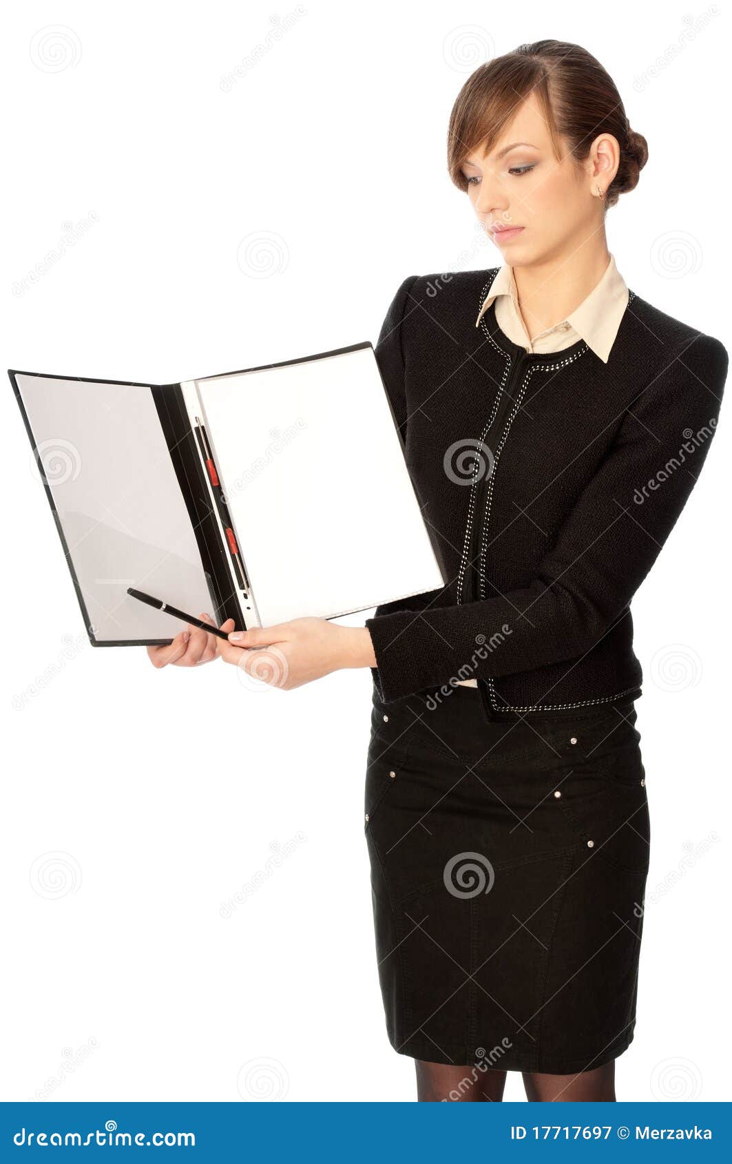 Blank paper in file stock image. Image of blank, inspector - 17717697