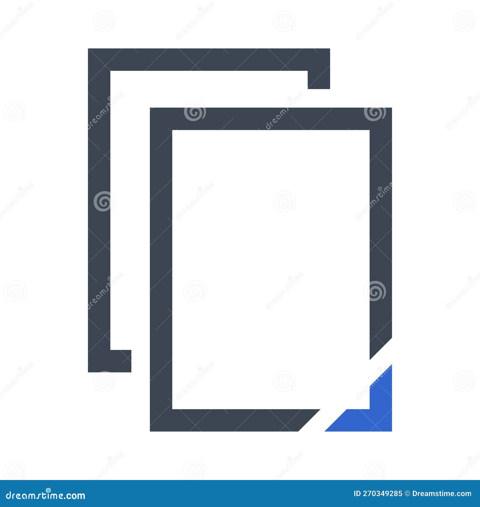 Blank paper icon stock vector. Illustration of empty - 270349285
