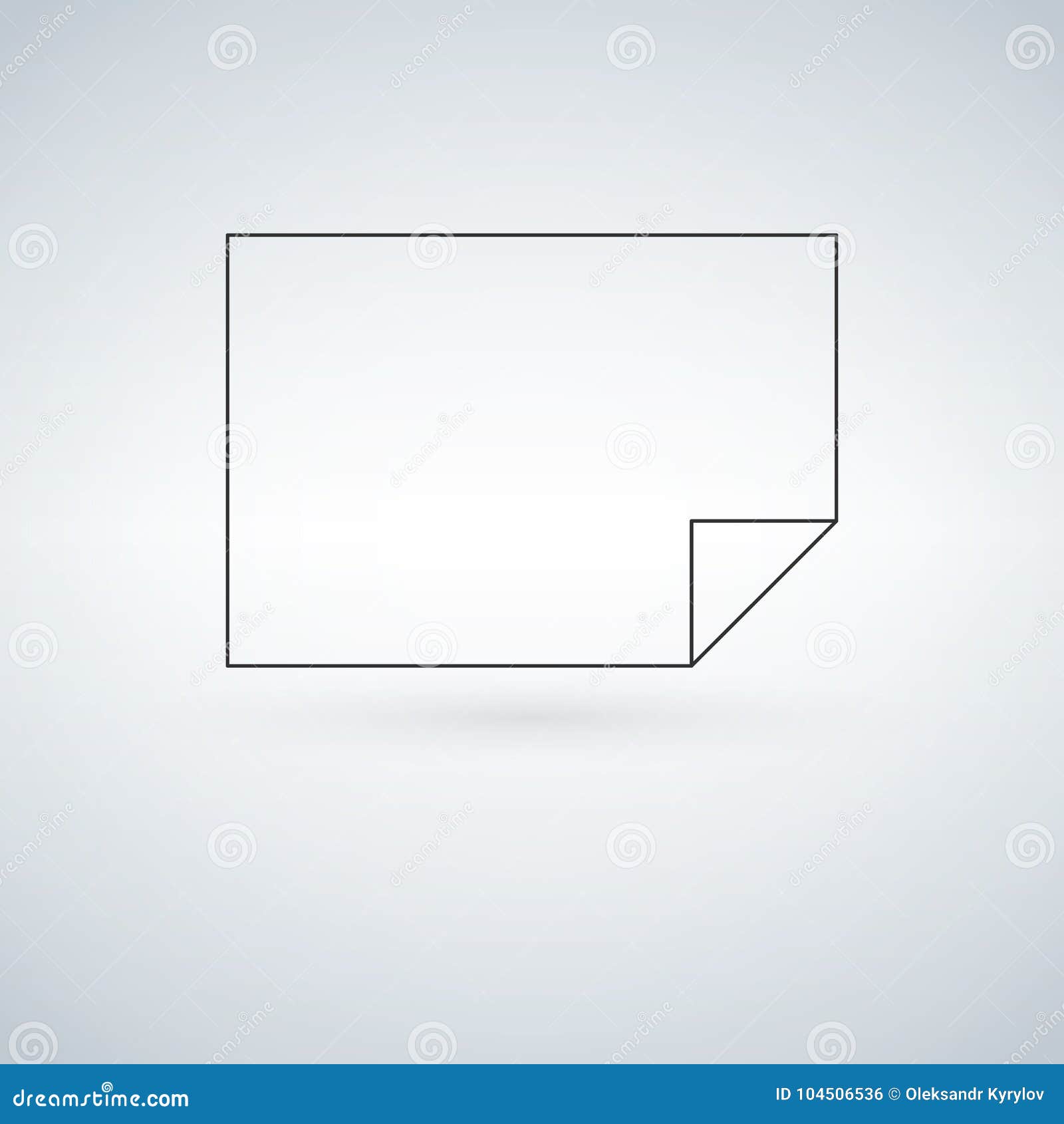Blank paper icon stock illustration. Illustration of file - 104506536
