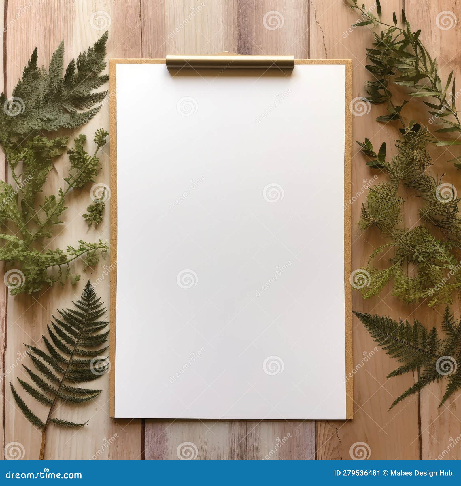 Versatile Blank Paper Mockup for Creative Projects Stock Illustration ...