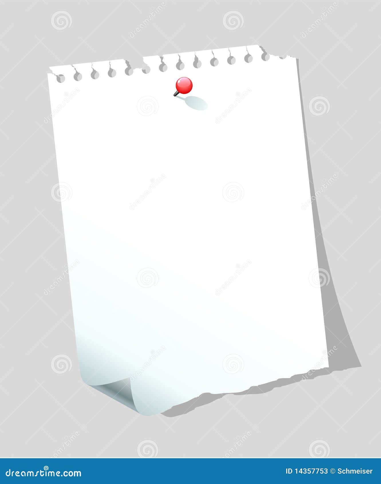 Blank paper note stock vector. Illustration of notebook - 14357753