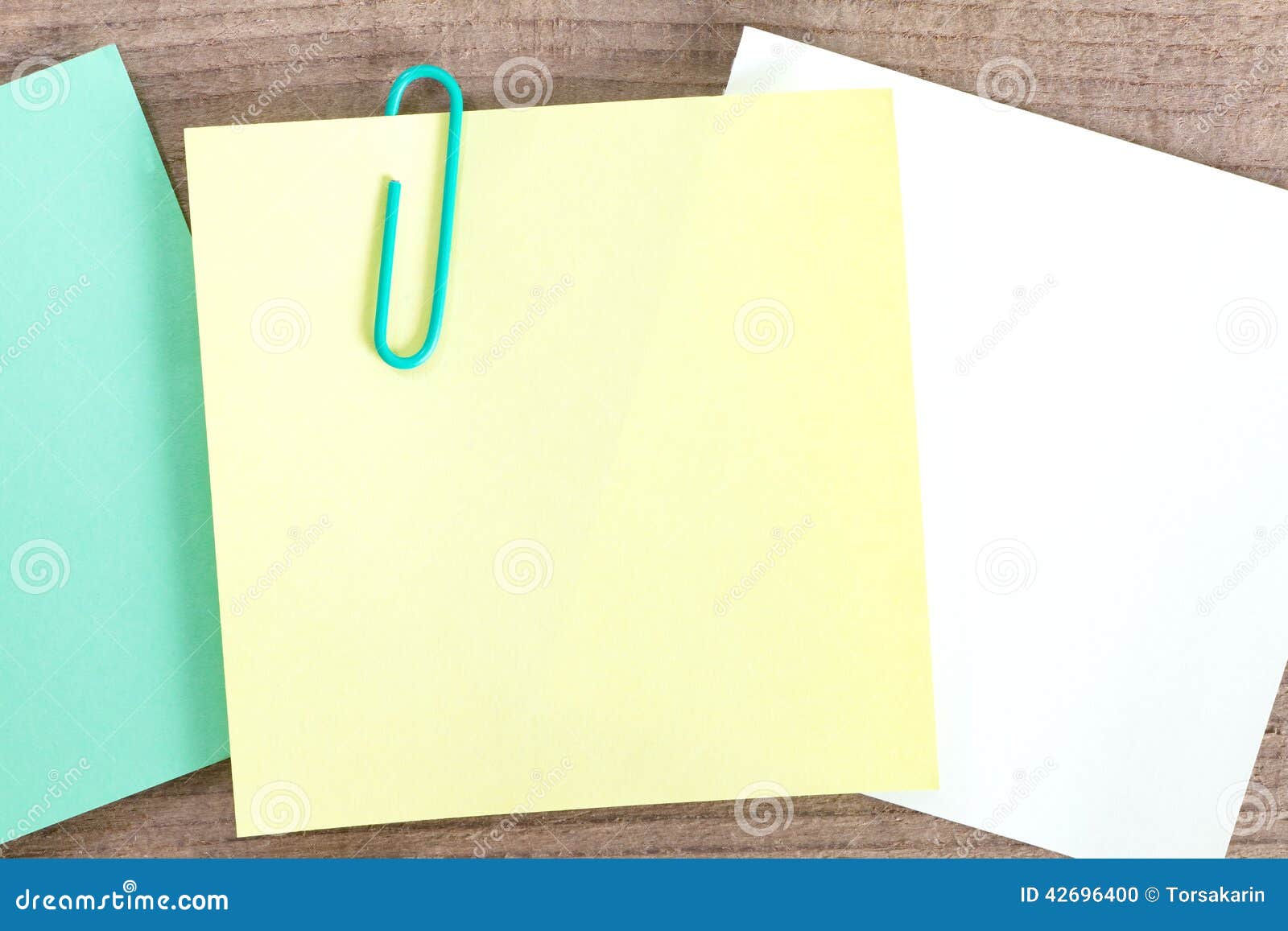 Blank paper note stock photo. Image of board, notepaper - 42696400