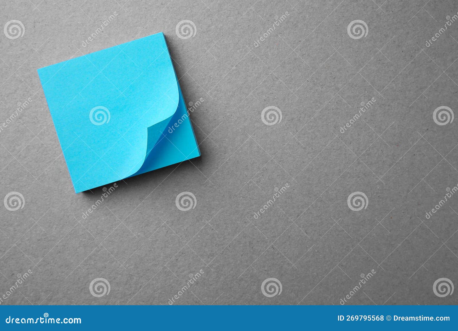 Blank Paper Note on Gray Background, Top View. Space for Text Stock ...