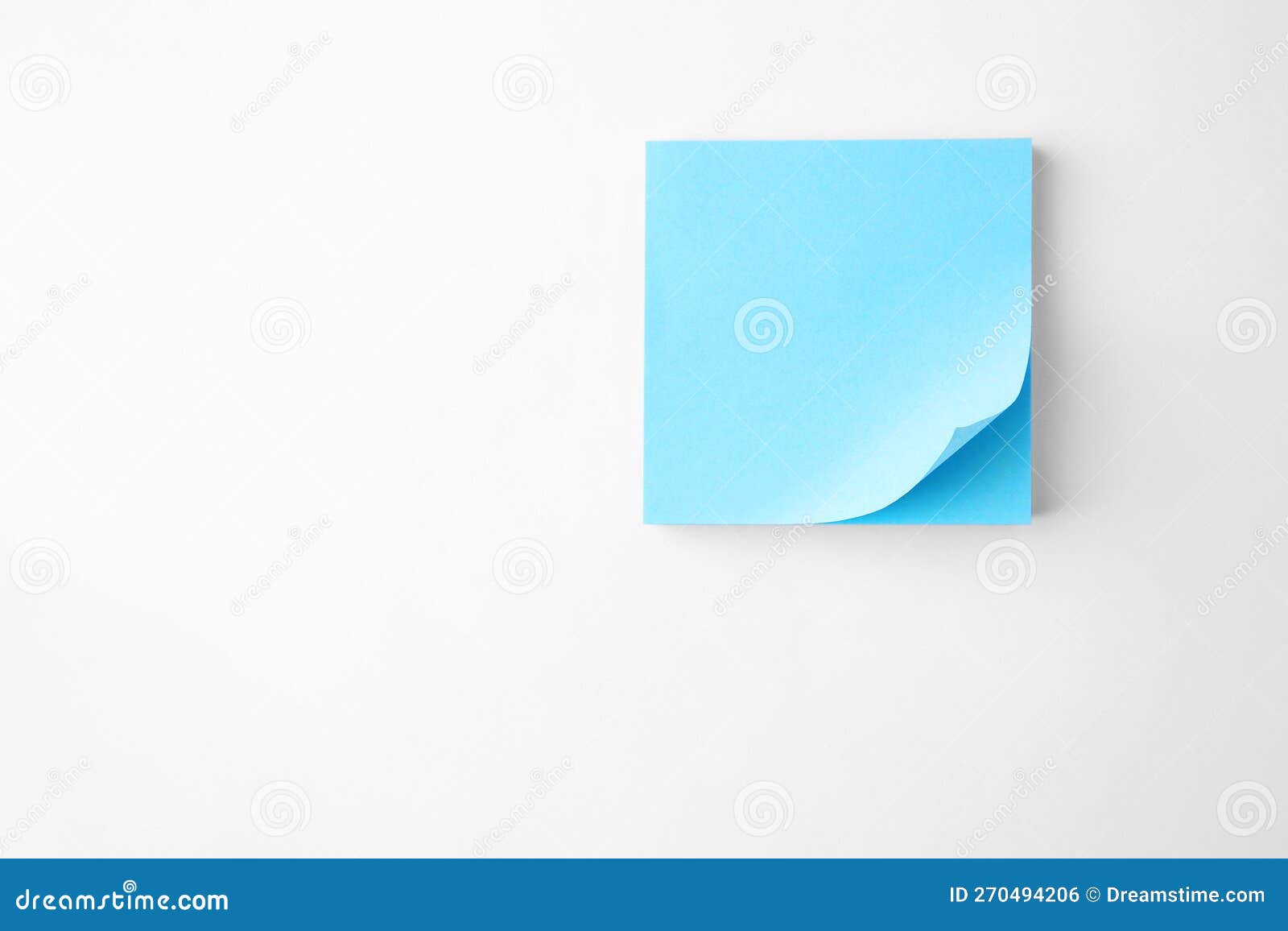 Blank Paper Note on White Background, Top View. Space for Text Stock ...