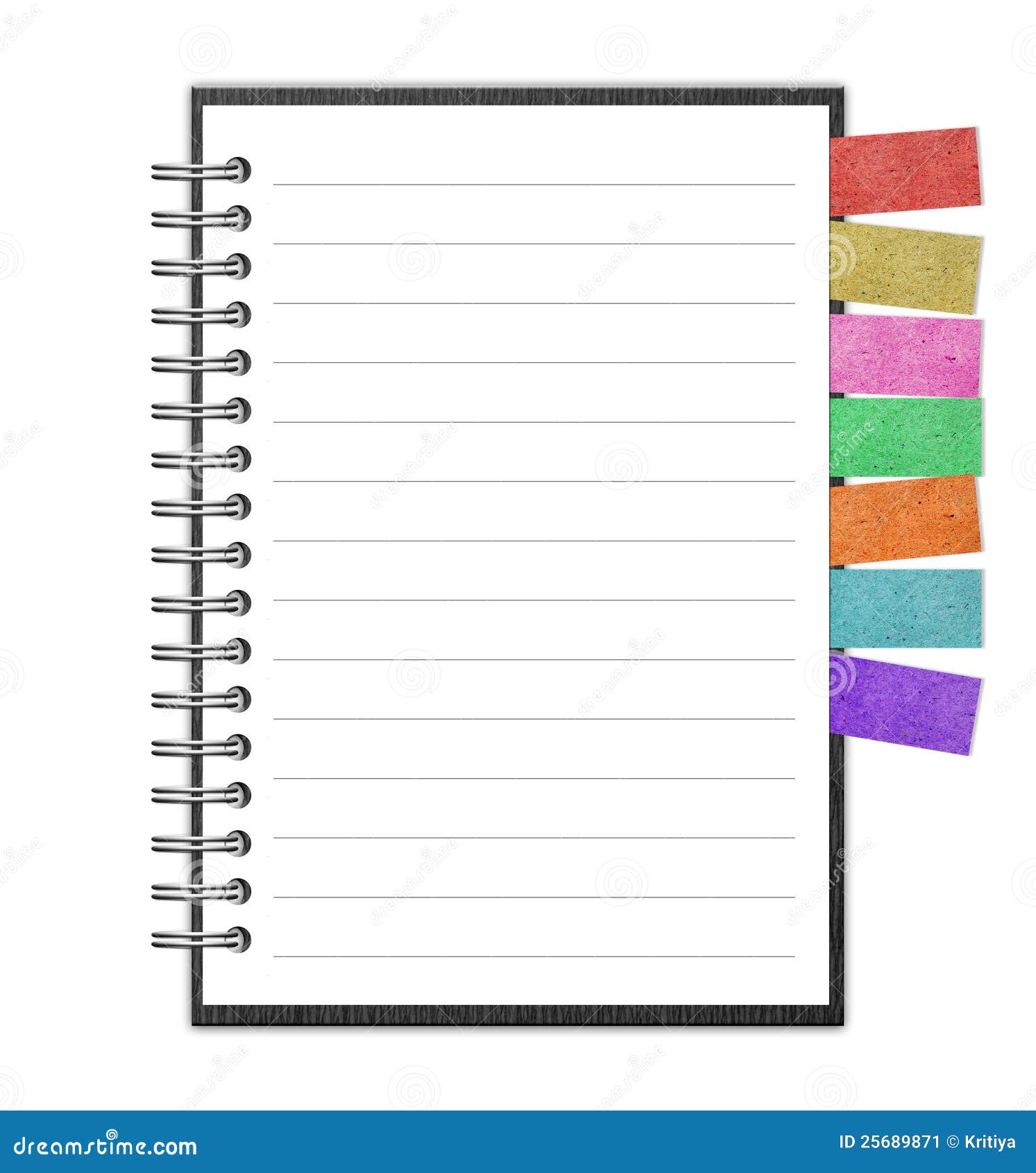 Blank Paper with Notebook stock illustration. Illustration of business ...