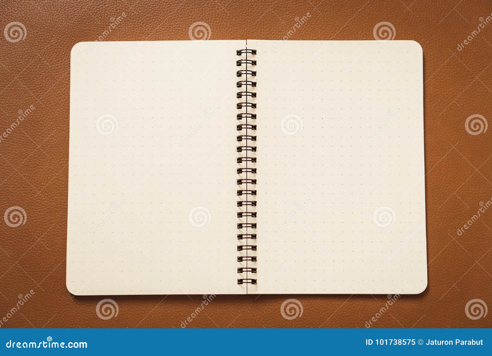 Blank Paper Notebook Or Notepad On Brown Background - Vintage Filter ...