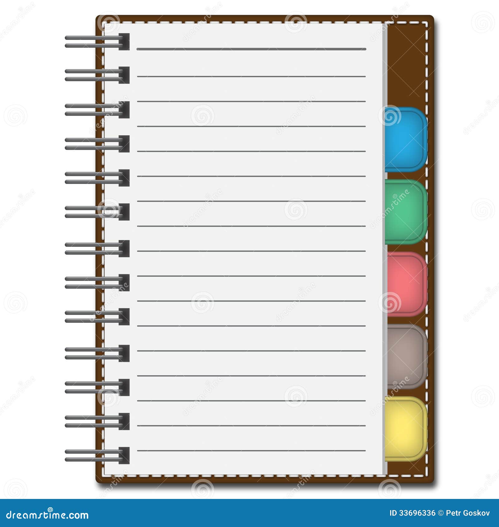 Blank Paper with Notebook Vector Stock Vector - Illustration of book ...