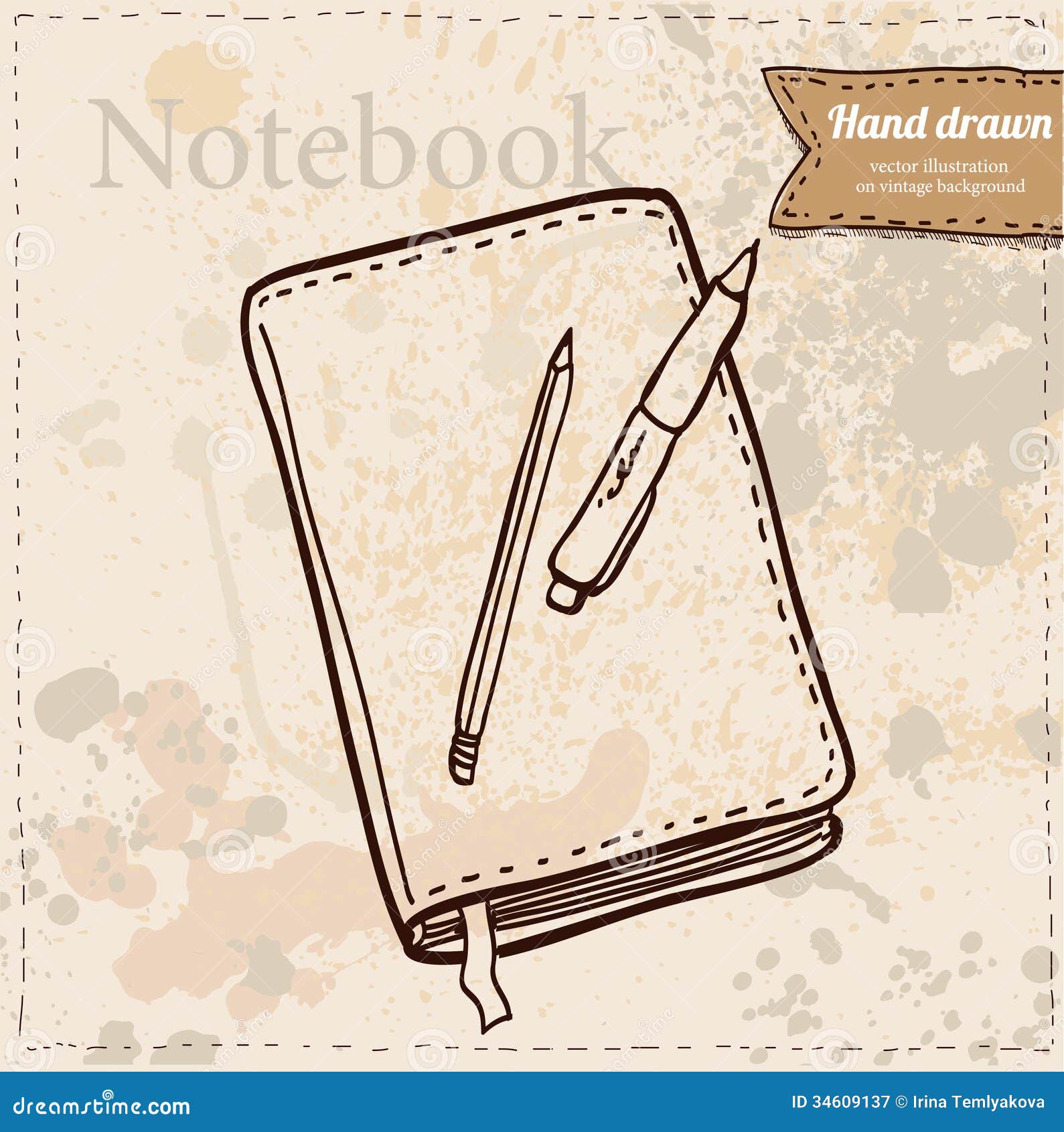 Blank Paper with Notebook Vector Stock Vector - Illustration of ...