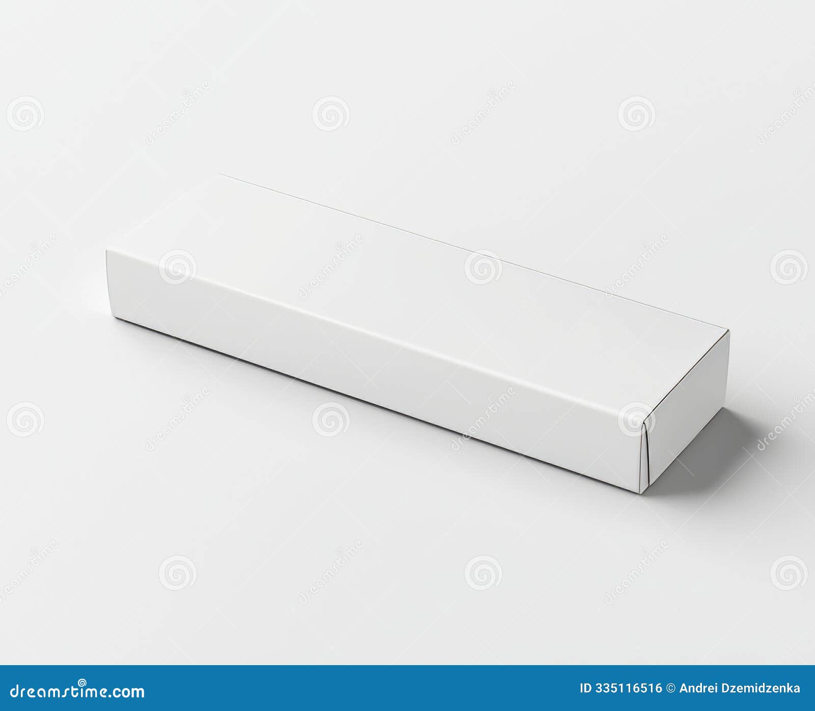 Blank Paper Pack Mock Up Template with White Box Design Stock Photo ...