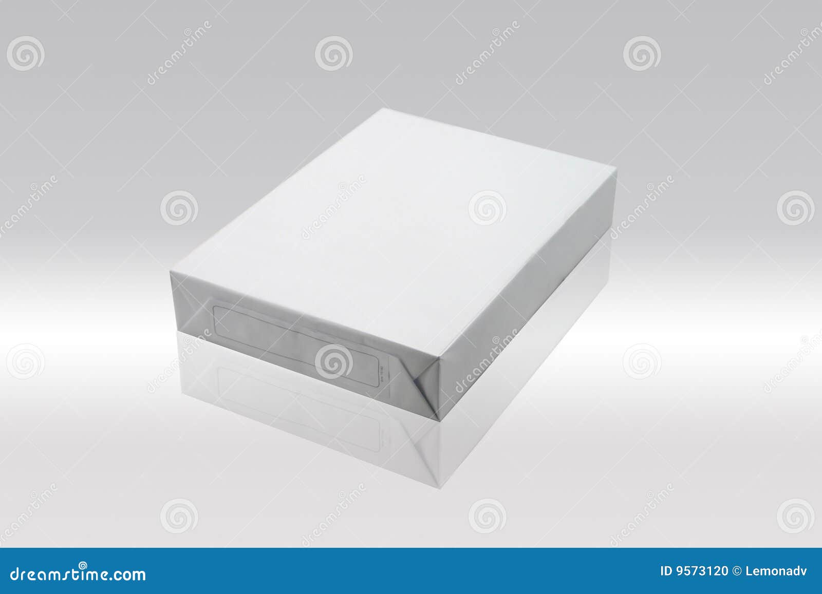 Blank paper package stock illustration. Illustration of gift - 9573120