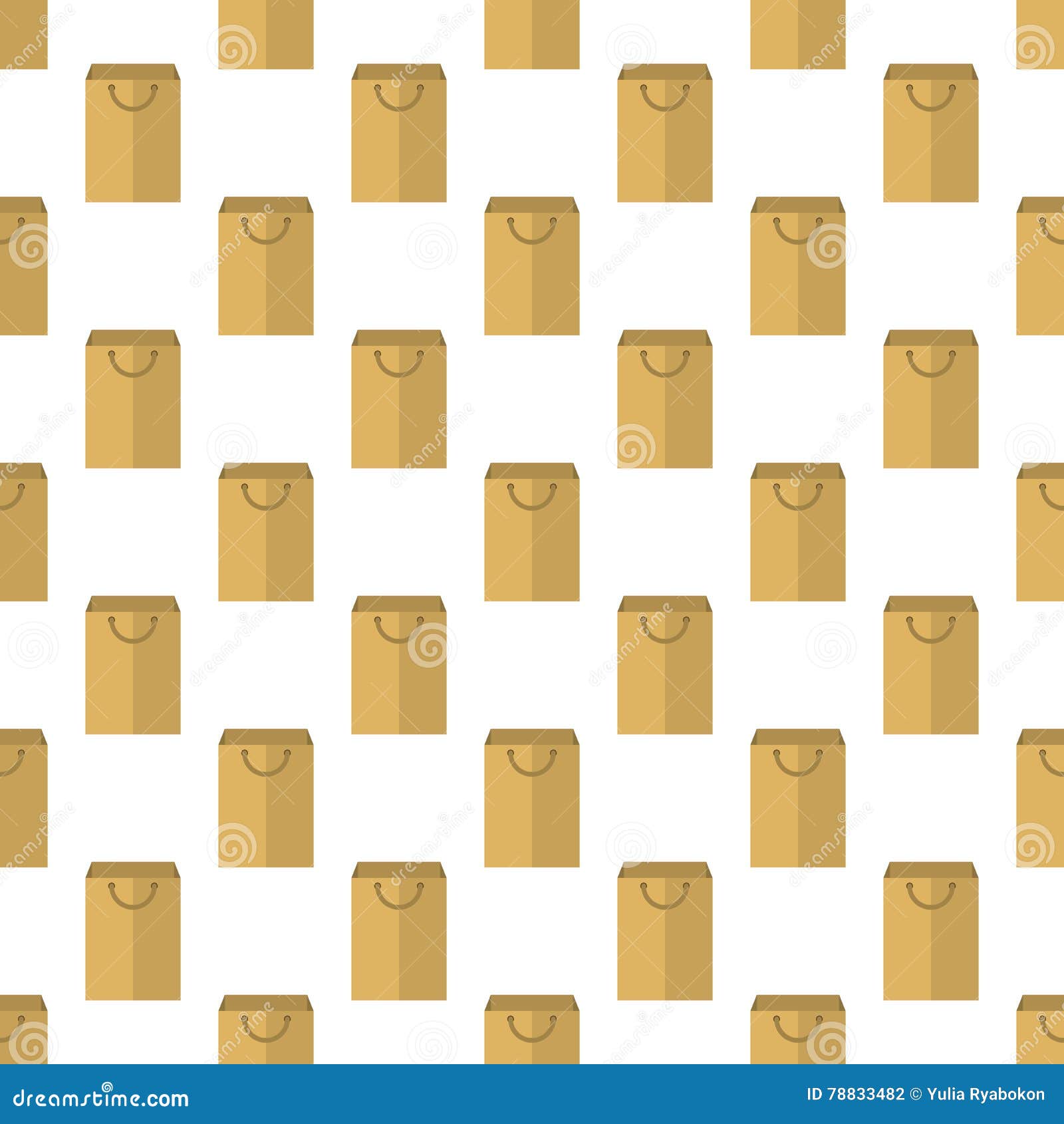 Blank Paper Package Pattern Seamless Stock Vector - Illustration of ...