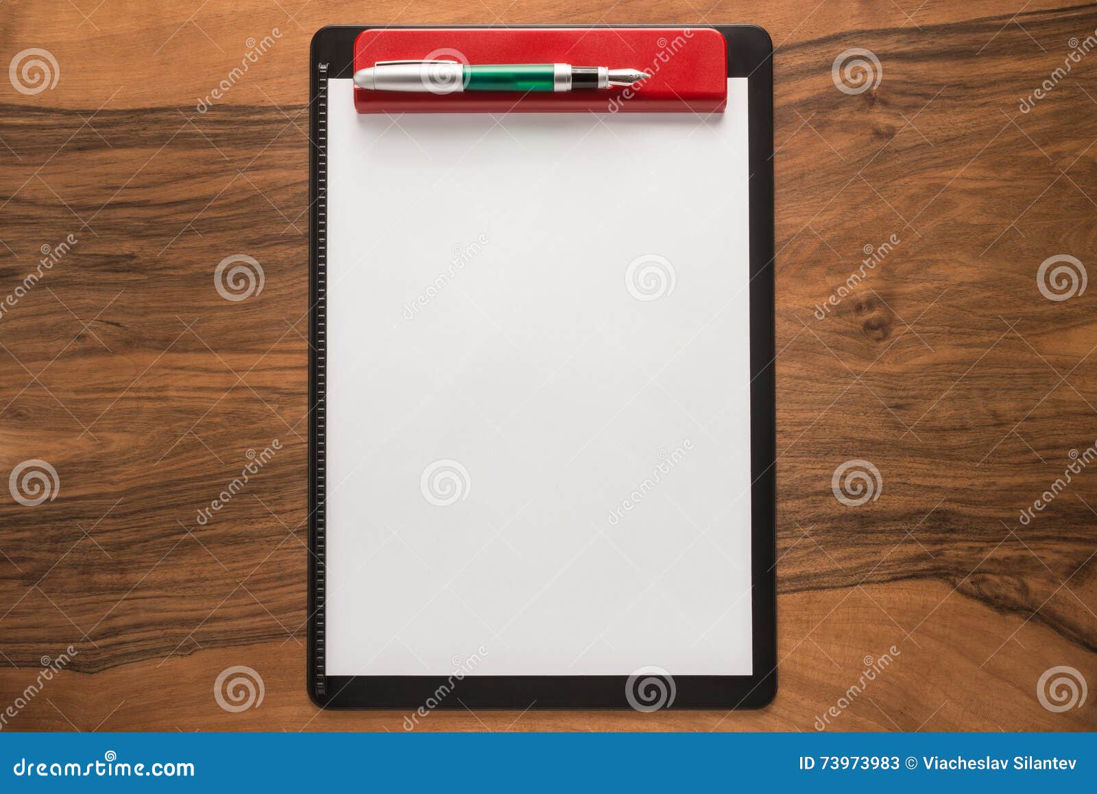 Blank paper and pen stock image. Image of paper, mail - 73973983
