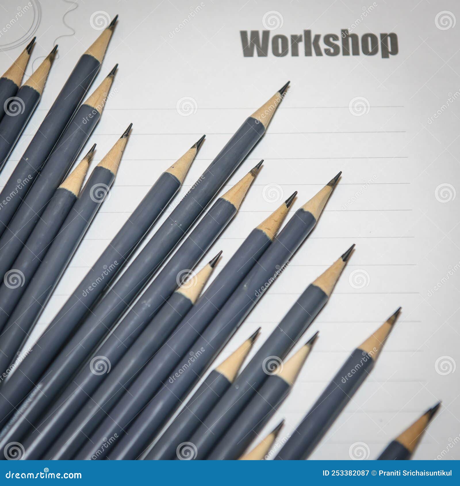 Blank Paper with Pencils Blank Paper with Pencils Stock Image - Image ...