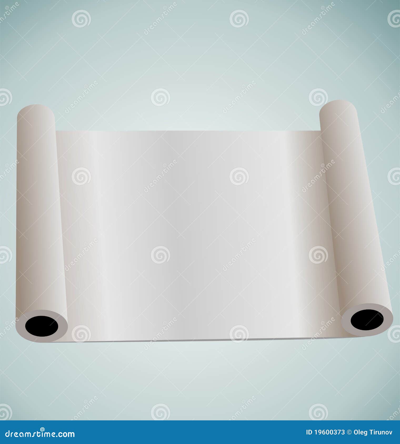 Blank Paper Roll for Design Stock Vector - Illustration of roll ...