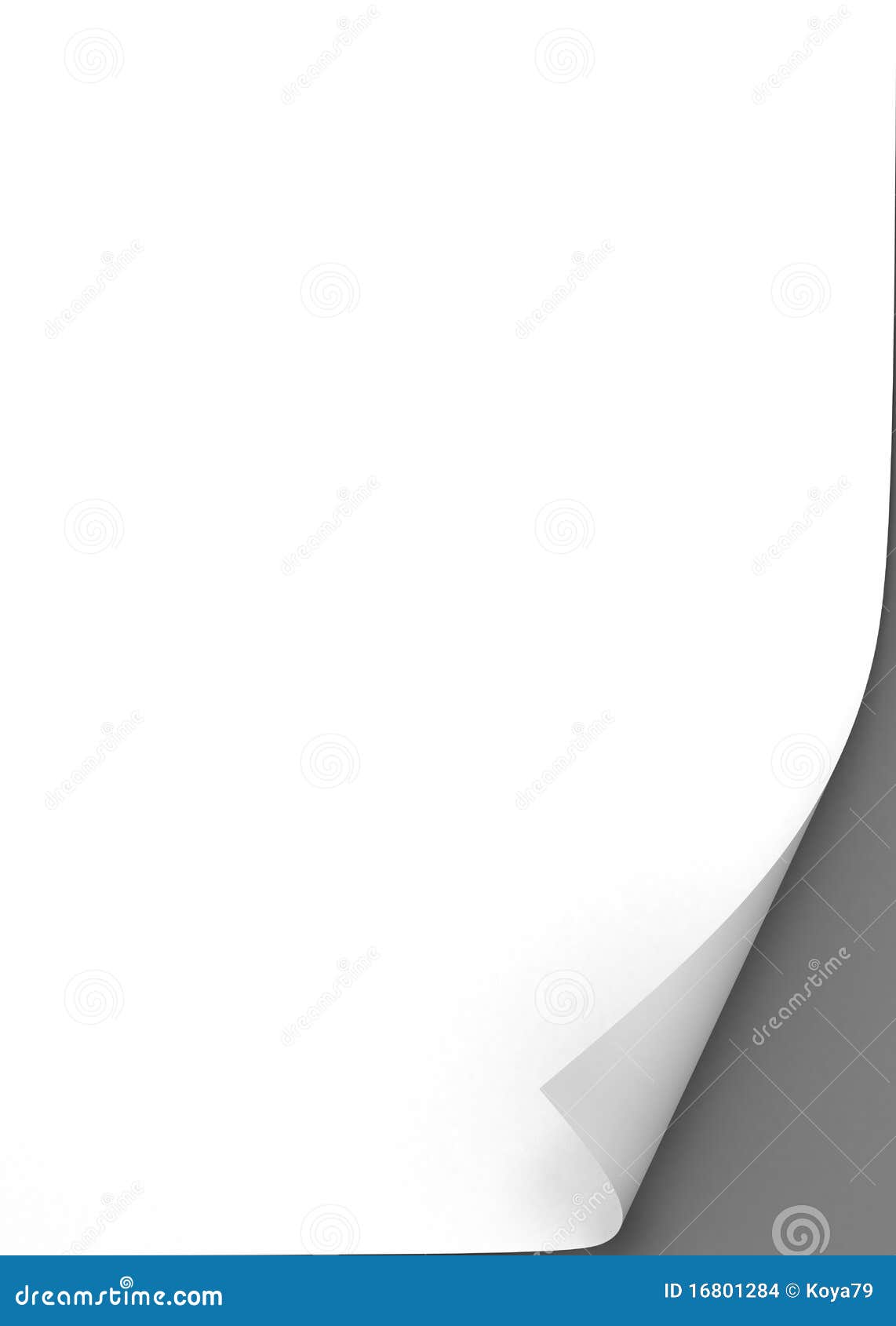 Blank paper sheet stock illustration. Illustration of bend - 16801284