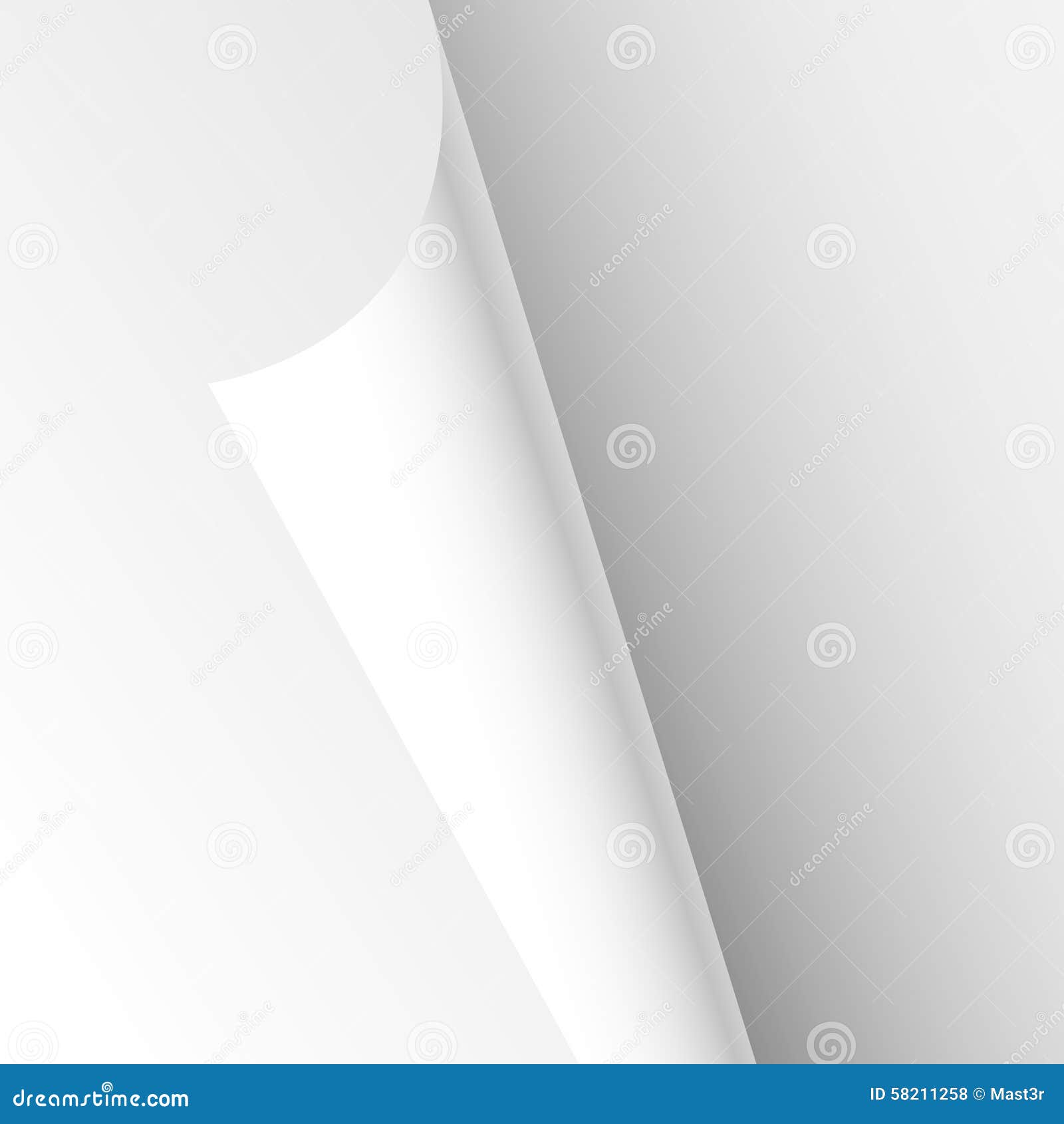 Curl Corner Set With Shadows Isolated On Transparent Background. 5 ...