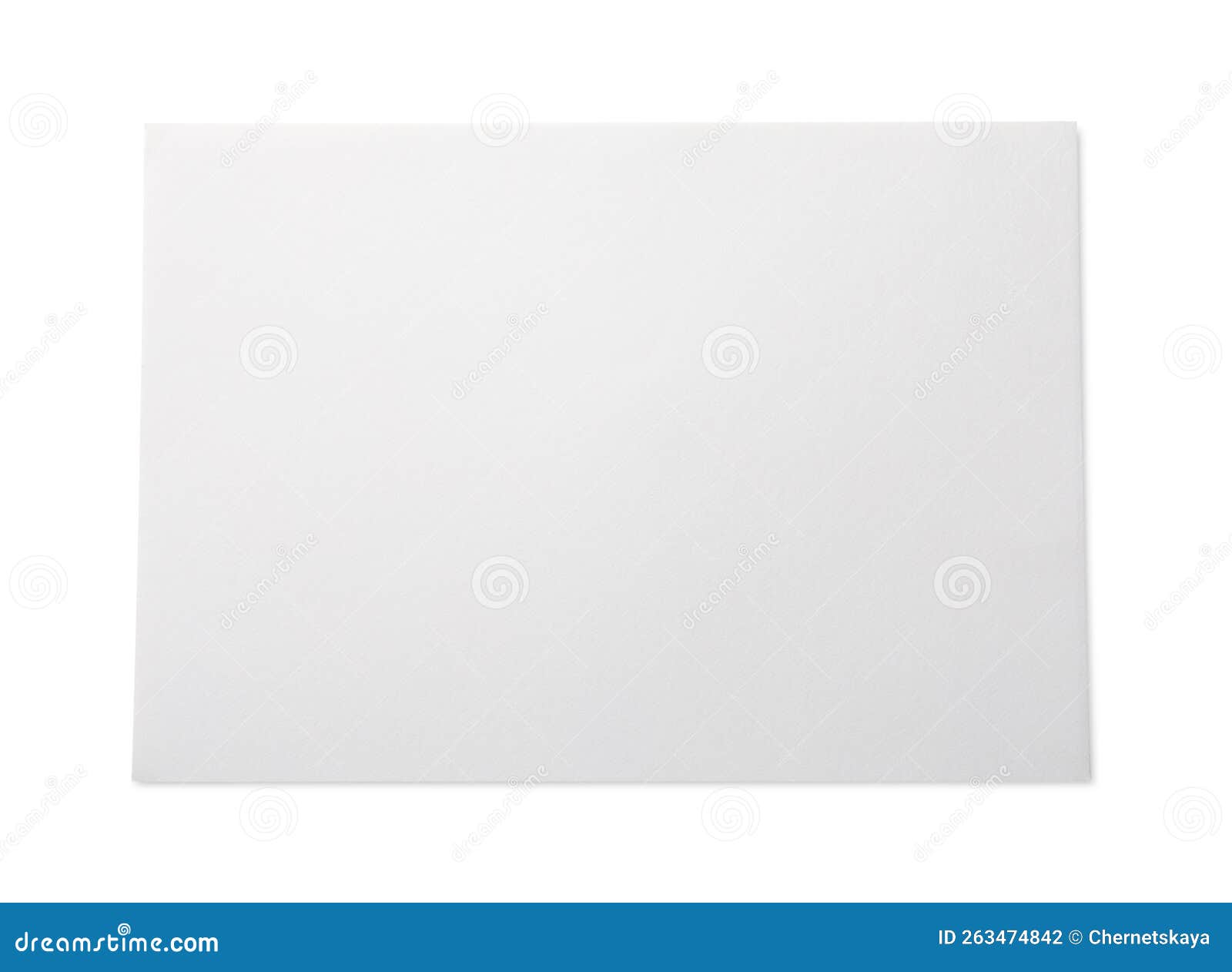 Blank Paper Sheet Isolated on White, Top View Stock Photo - Image of ...