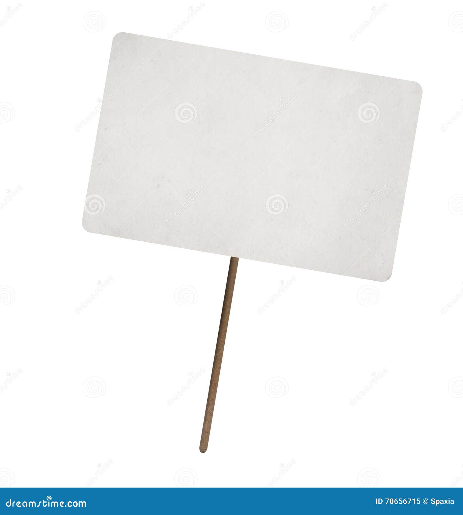 Blank Paper Sheet on Wooden Stick Stock Image - Image of poster, copy ...