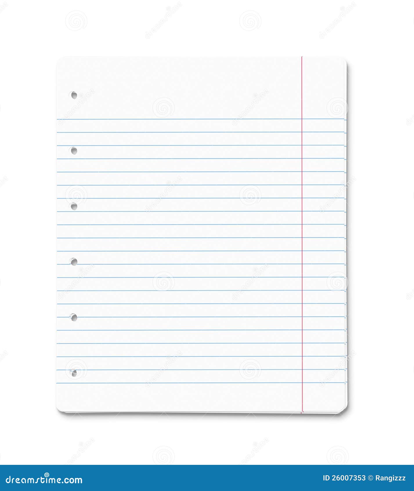 Blank Paper Sheets with Clipping Path Stock Image - Image of diary ...