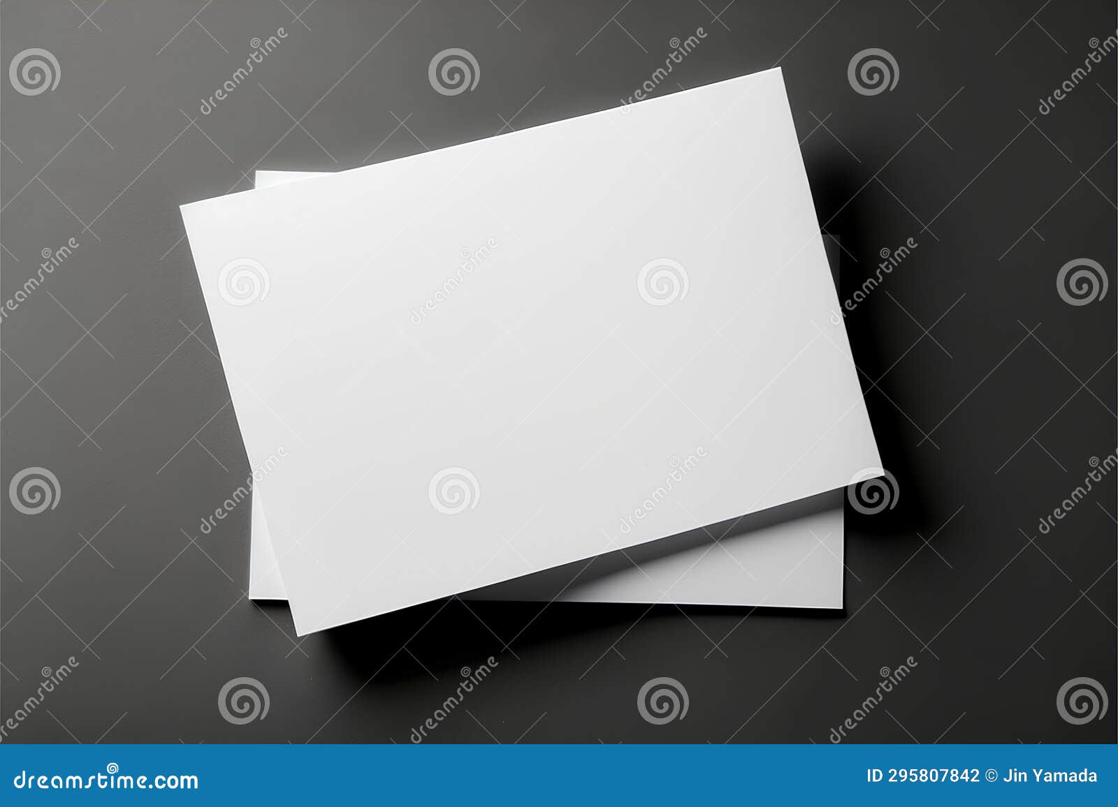 Blank Paper Sheets on Dark Background. Template for Your Design Stock ...