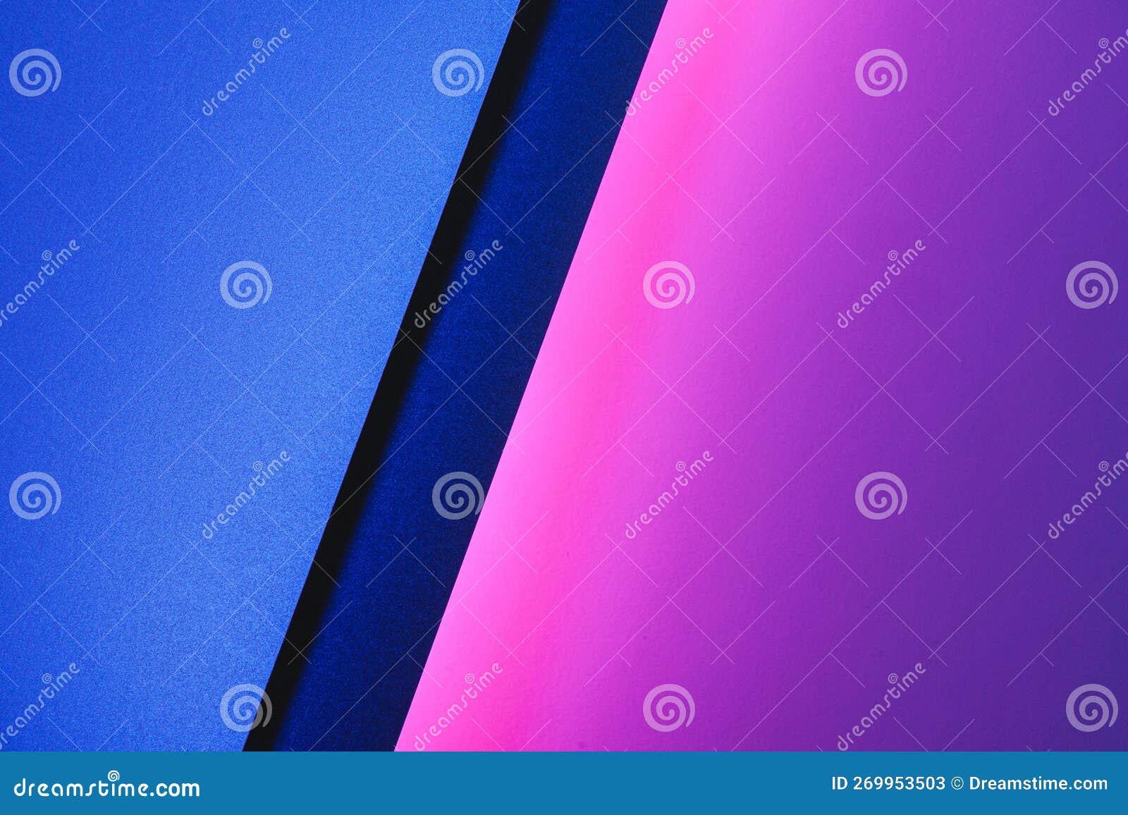 Blank Paper Sheets Rolled in a Neon Purple Lighting Stock Image - Image ...
