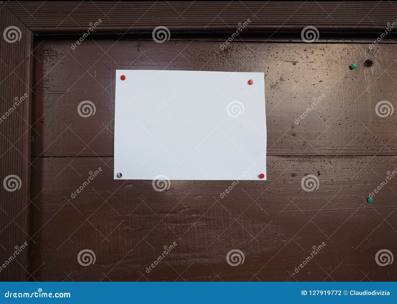 Blank paper sign stock photo. Image of message, information - 127919772