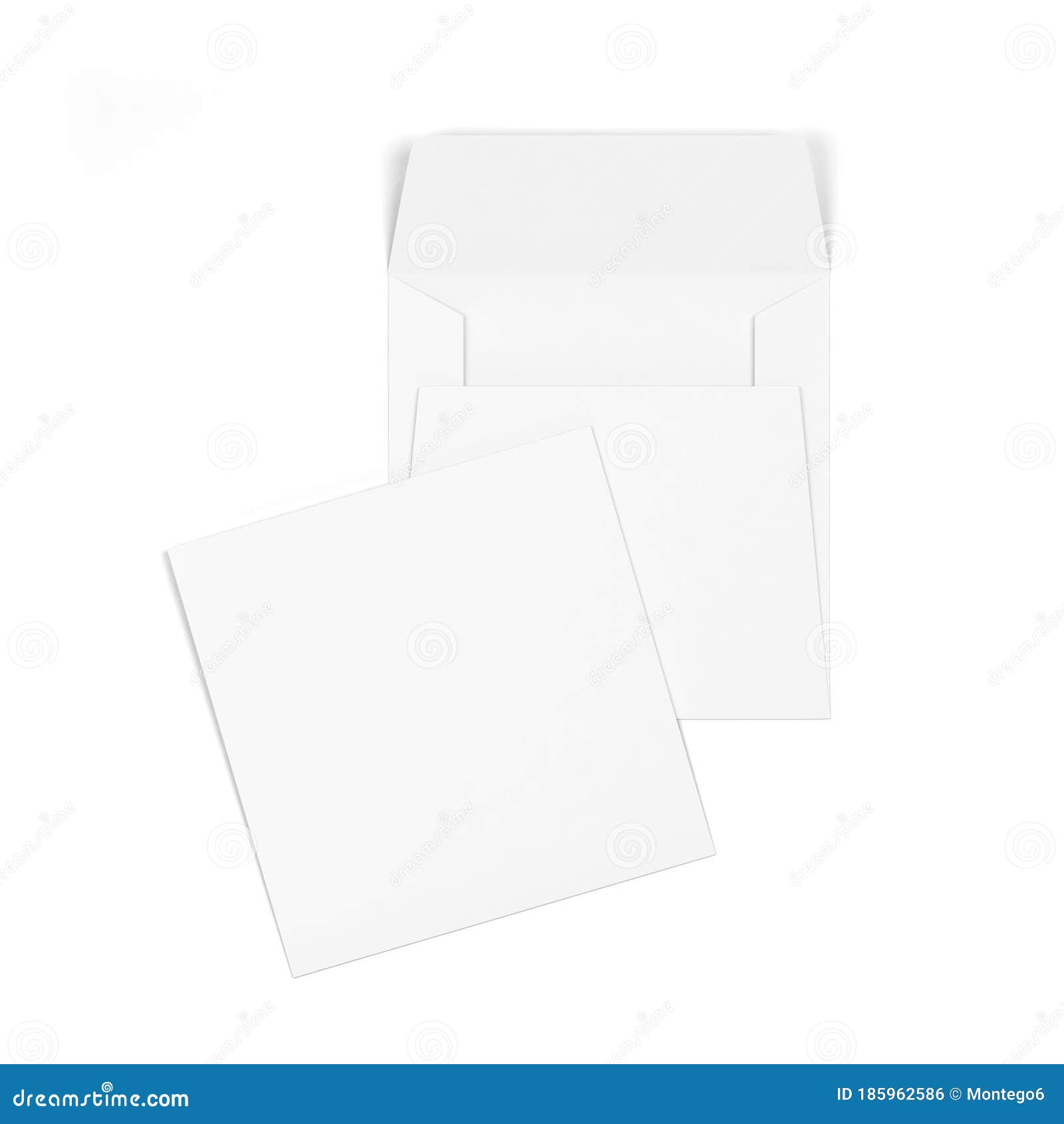 Envelope A4 Mockup. Template Paper Letter, Folder. Standard White Blank ...