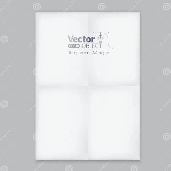 A4 Blank Paper Stack, Mockup Stock Vector - Illustration of background ...