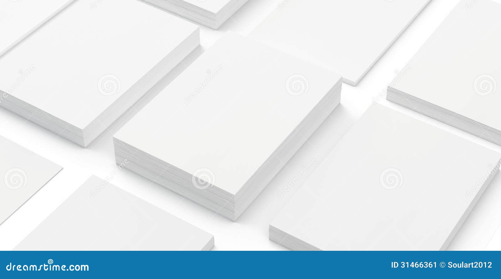 Blank a4 paper stacks stock illustration. Illustration of print - 31466361