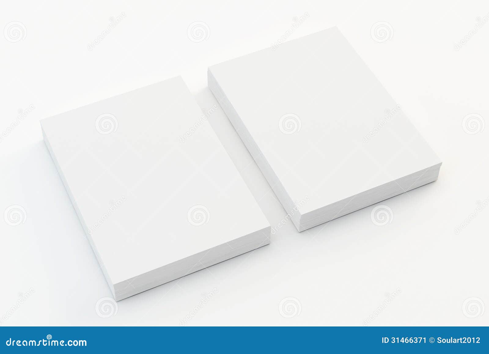 Blank a4 paper stacks stock illustration. Illustration of mockup - 31466371