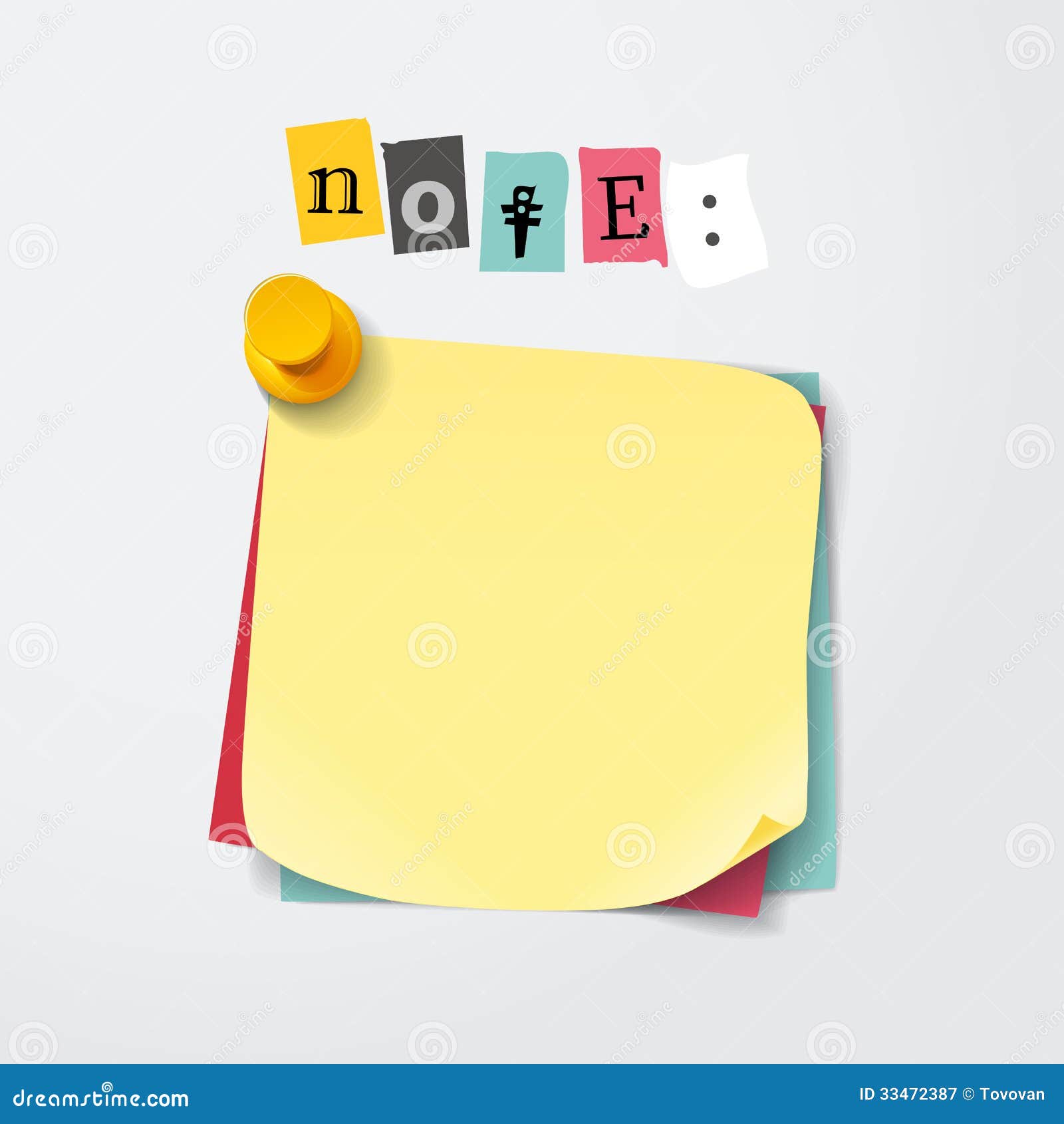 Blank paper stickers stock vector. Illustration of advertising - 33472387