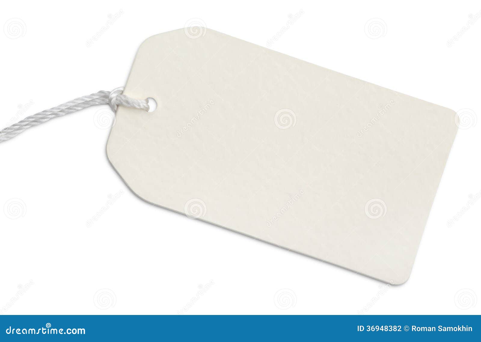 Blank paper tag stock photo. Image of notice, package - 36948382