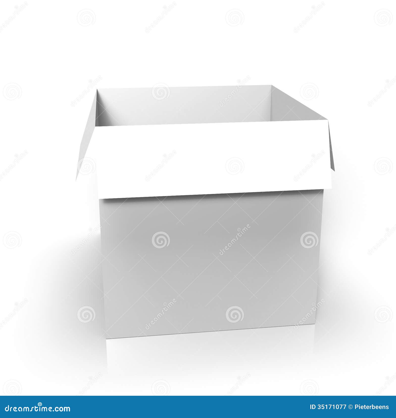 Blank Paperbox for Use As a Template Stock Illustration - Illustration ...