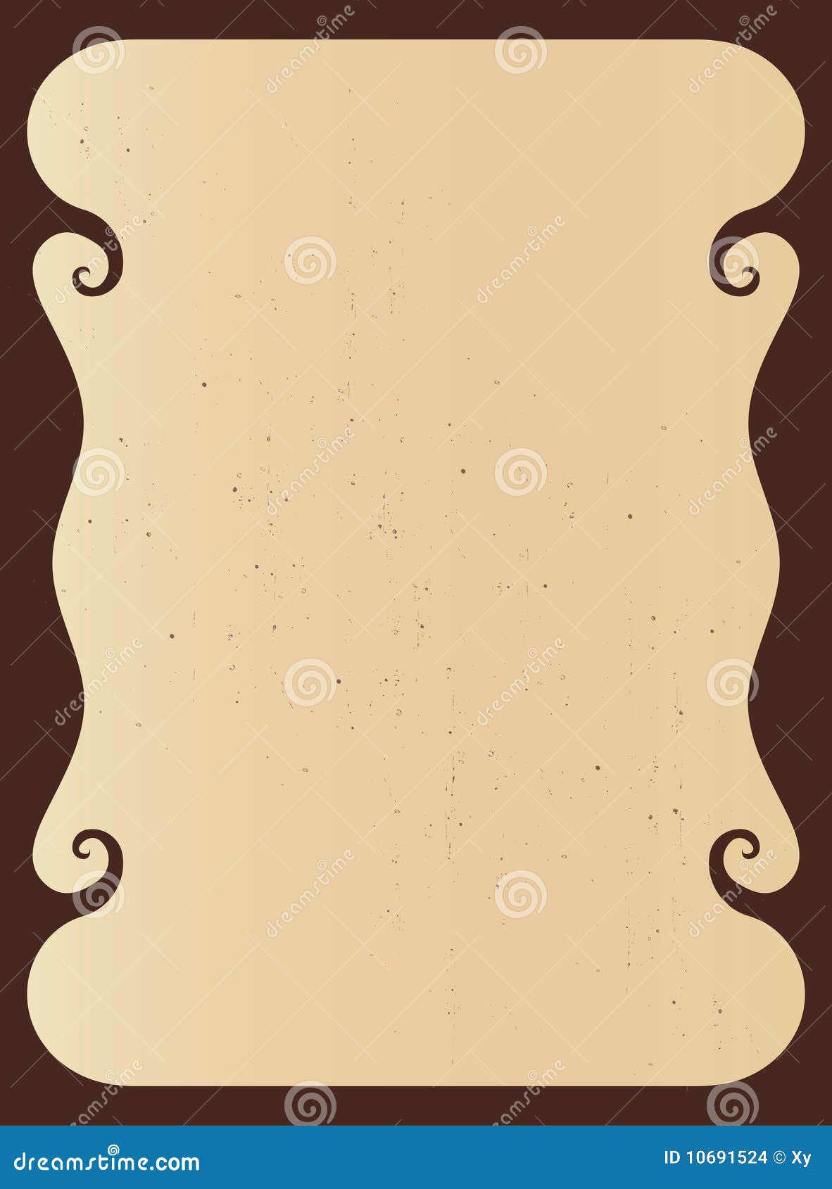 Blank parchment paper stock vector. Illustration of background - 10691524