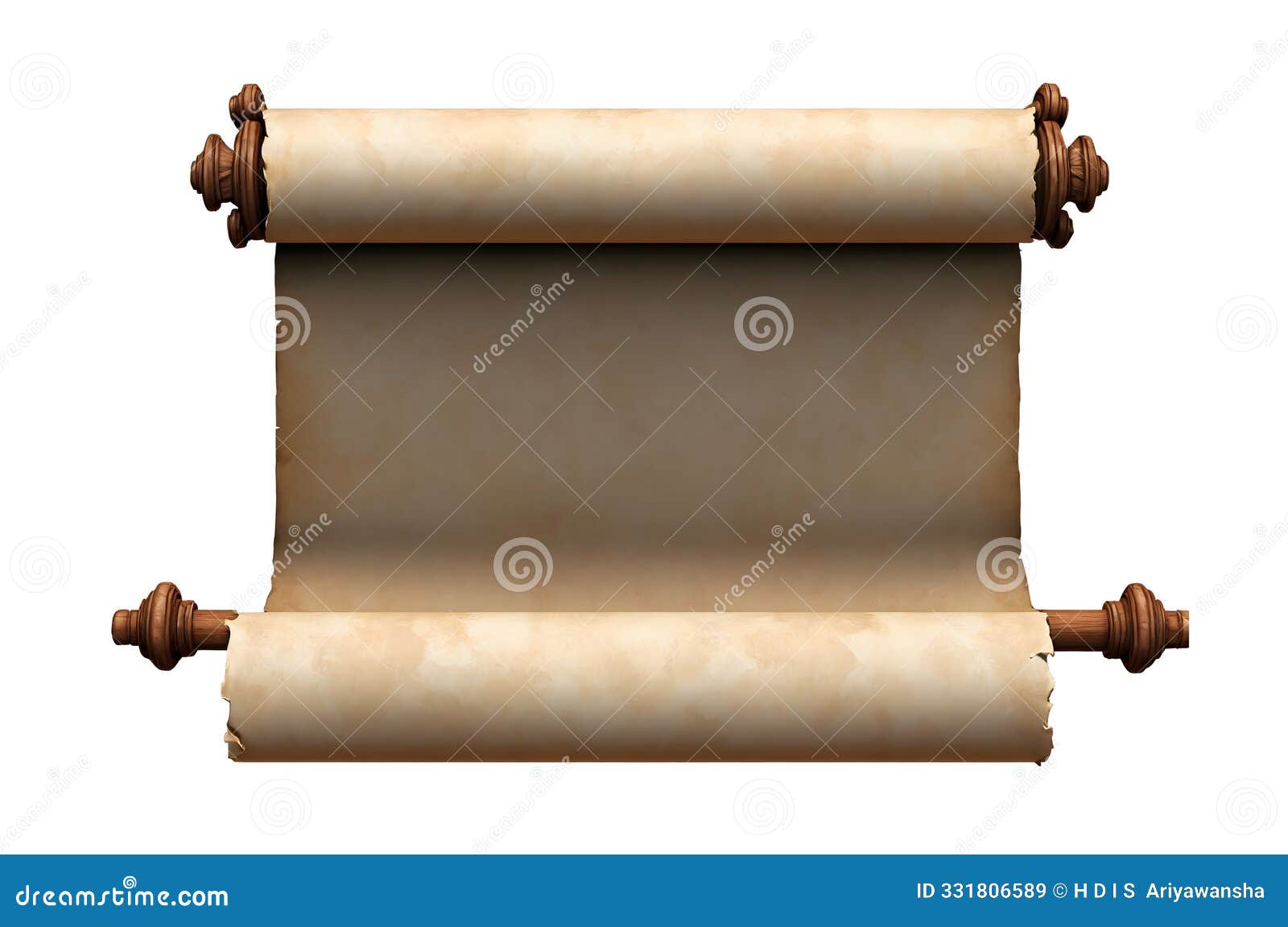 Old Scroll Rolled Paper In Pixel Art Style Isolated On Transparent ...