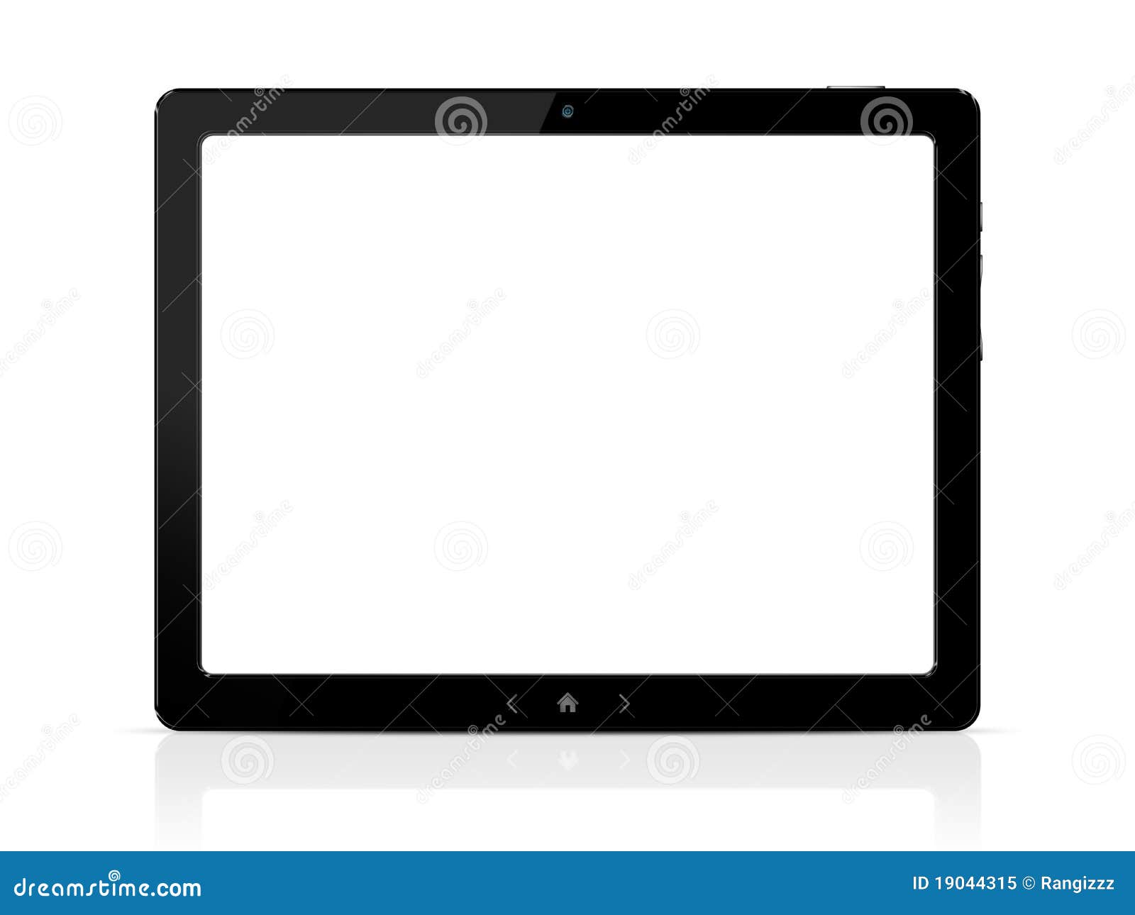 Blank PC tablet stock illustration. Illustration of frame - 19044315