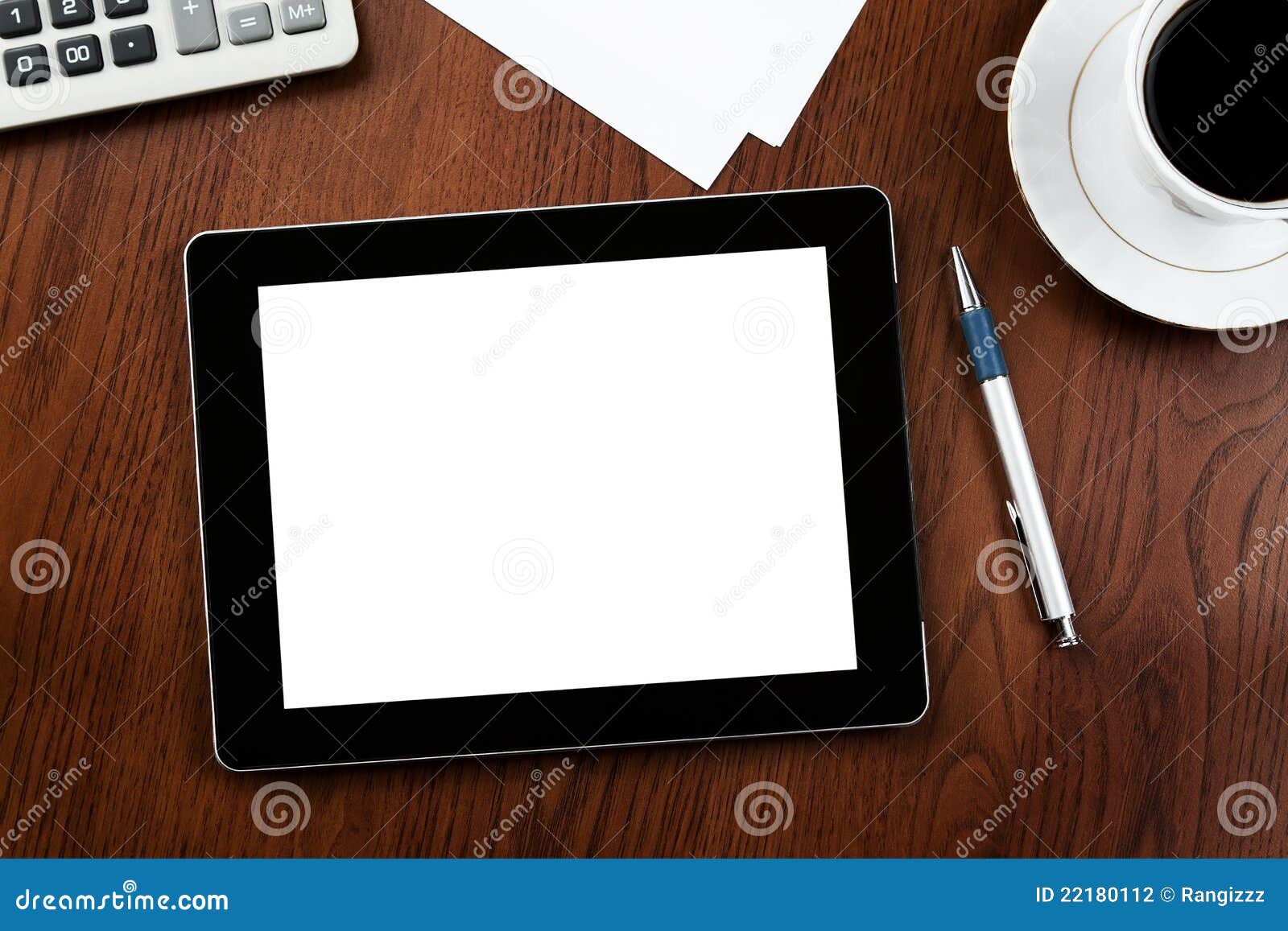 Blank PC Tablet with Clipping Path Stock Photo - Image of internet ...